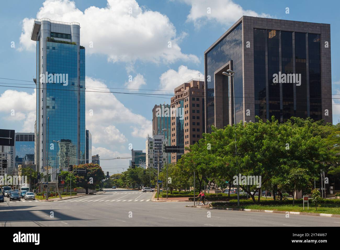 The Business Office tower buildings in Faria Lima, Sao Paulo, Brazil ...