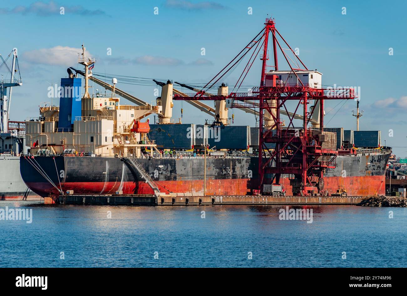 Commercial Vessel in the Port of Baltimore, Maryland USA Stock Photo ...