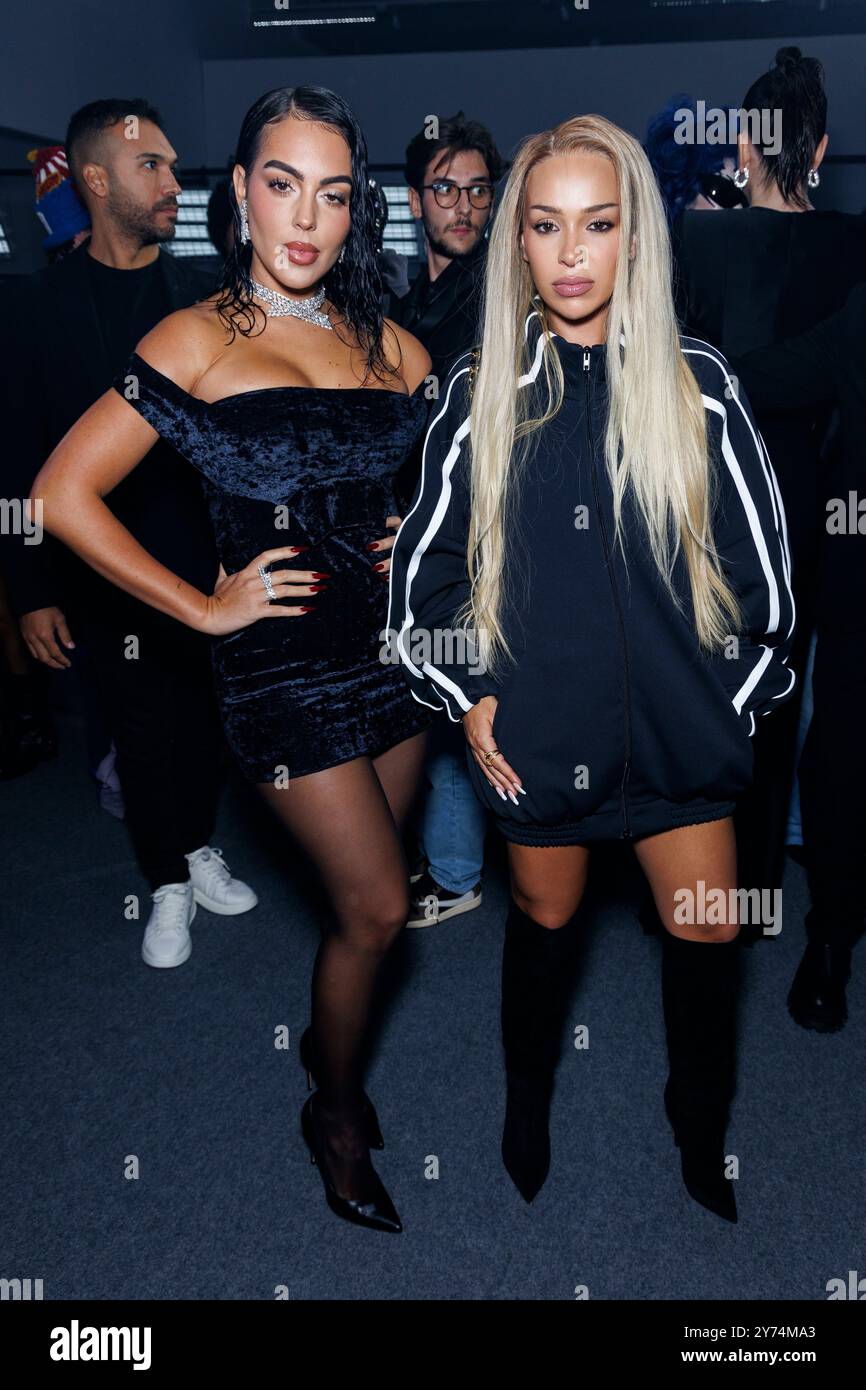 Paris, Frankreich. 27th Sep, 2024. Georgina Rodriguez and Bad Gyal ...