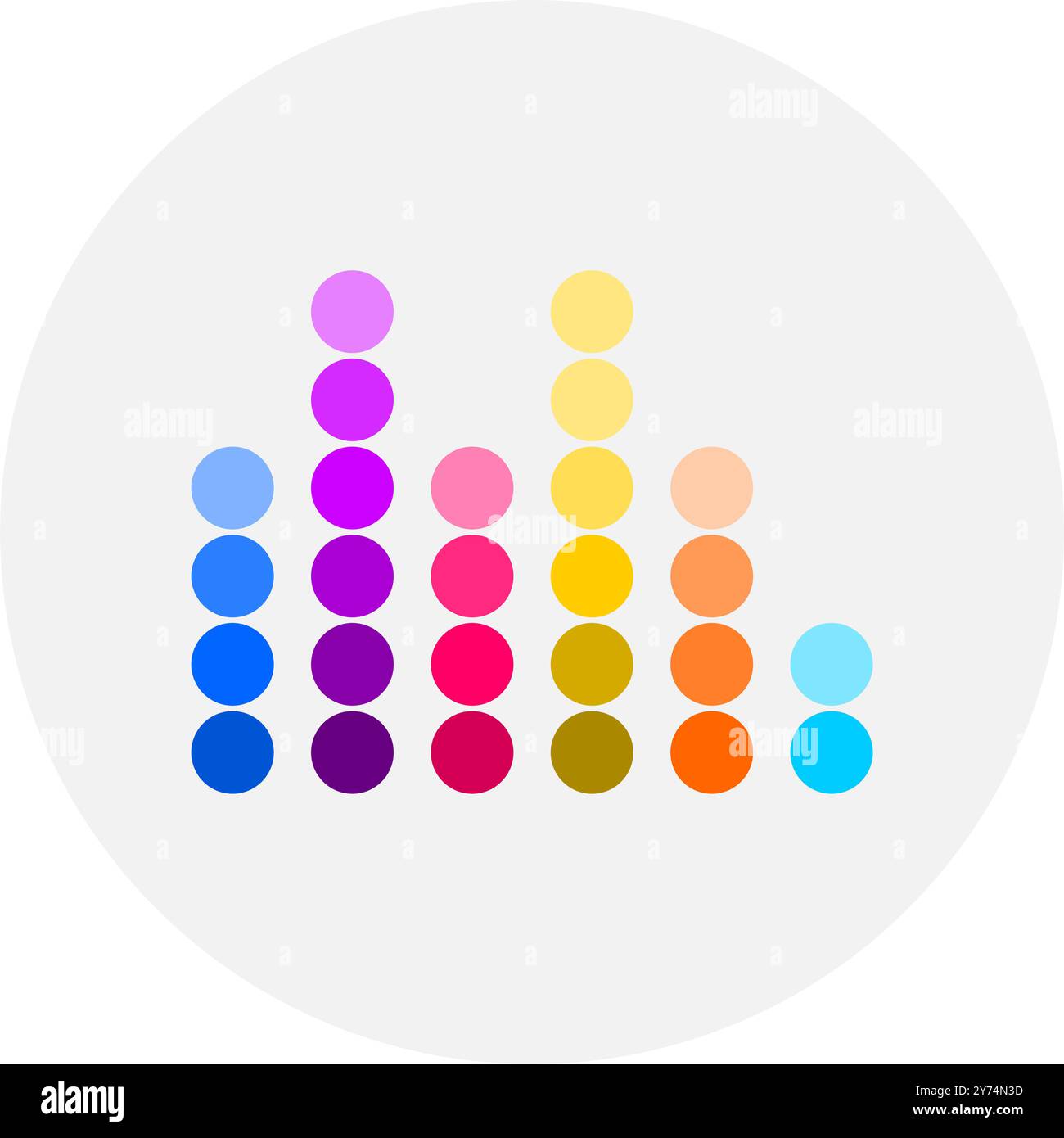 Colorful round audio equalizer icon Stock Vector Image & Art - Alamy