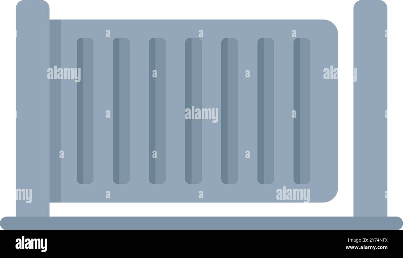 Modern steel gray gate Stock Vector Images - Alamy