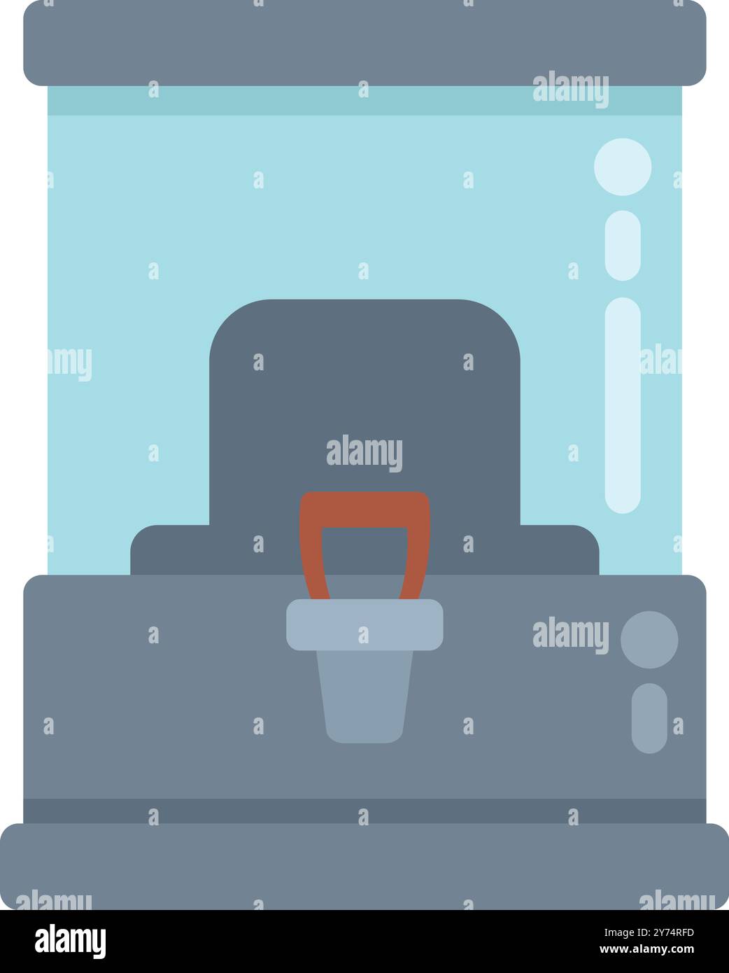 Office water cooler dispensing refreshing water into a cup, perfect for ...