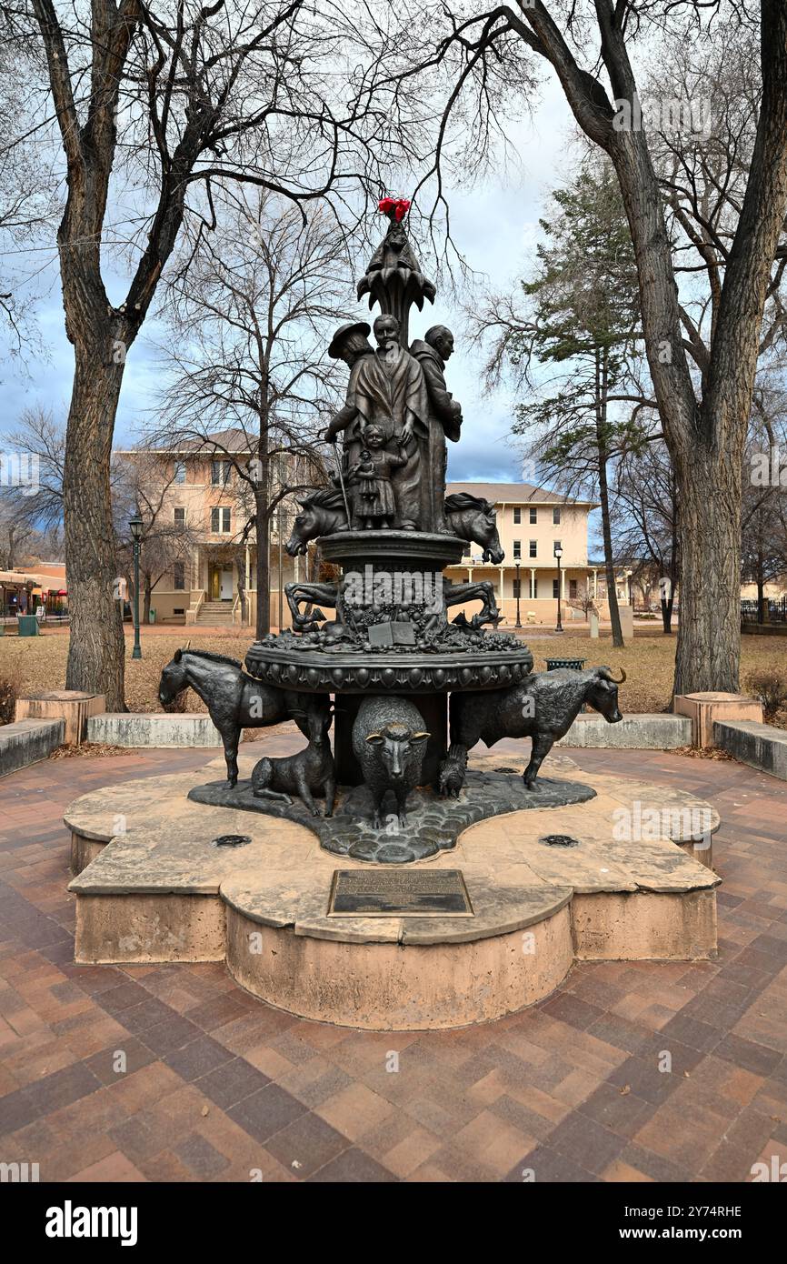 Santa Fe Cathedral Park and Monument commemorates the Spanish ...