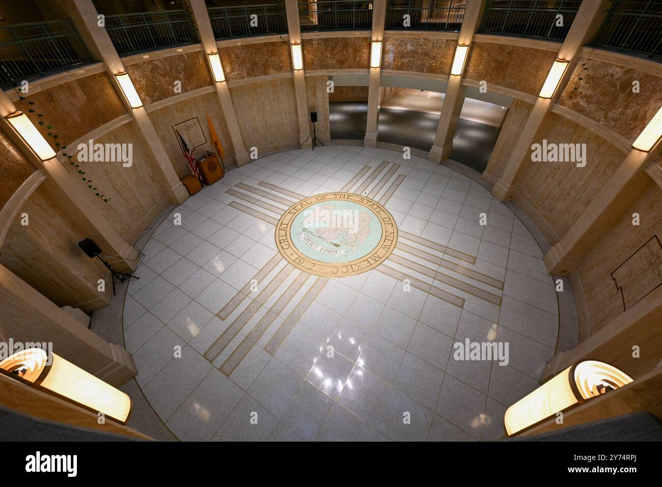 Santa Fe, New Mexico - Feb 26, 2024: State Seal in the New Mexico ...