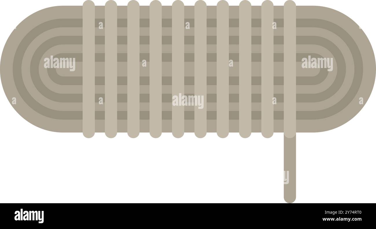 Neatly coiled rope Stock Vector Images - Alamy