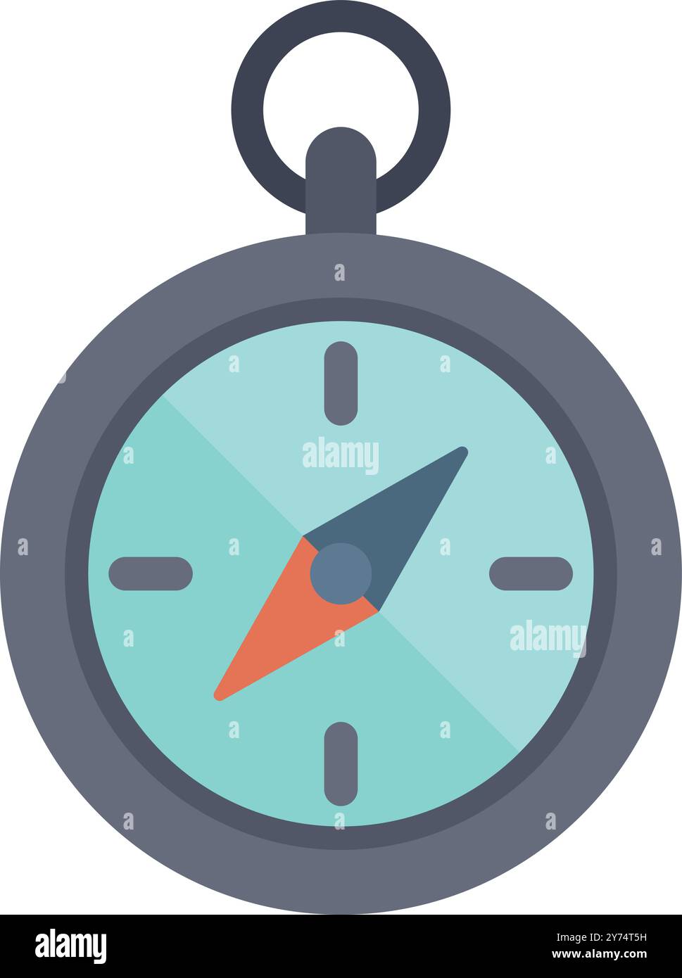 Simple compass icon pointing north, guiding towards the right path ...