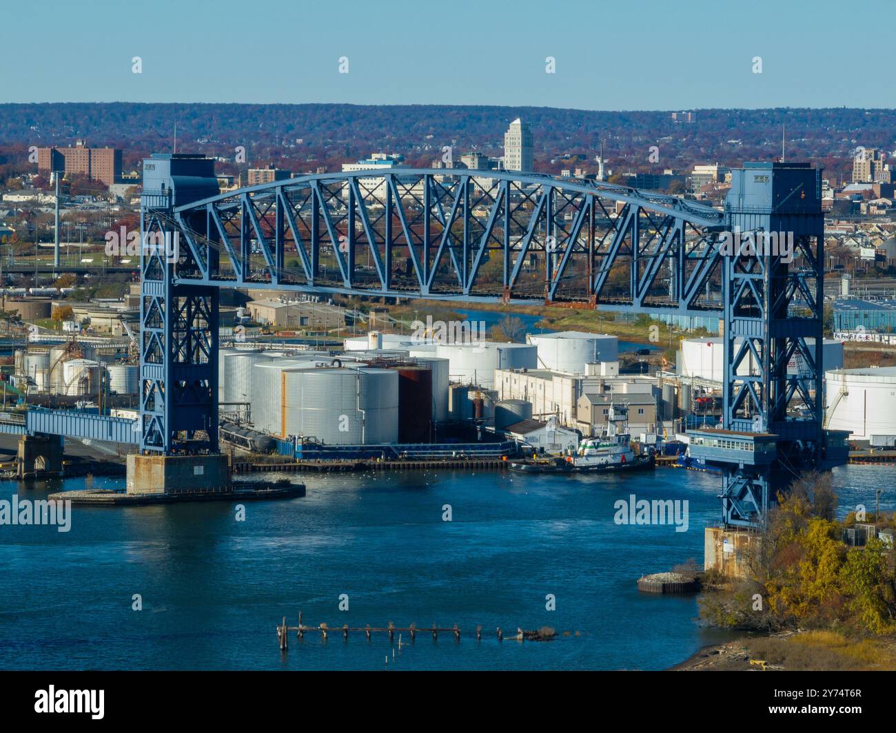 Arthur Kill Vertical Lift Bridge. The Goethals Bridge and Arthur Kill ...