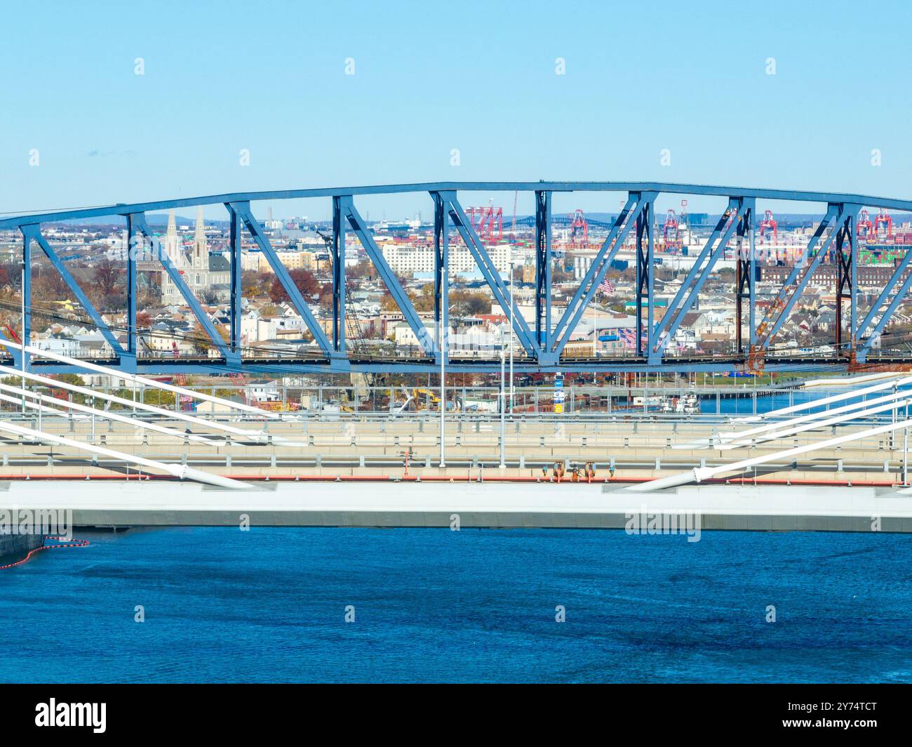 Arthur Kill Vertical Lift Bridge. The Goethals Bridge and Arthur Kill ...
