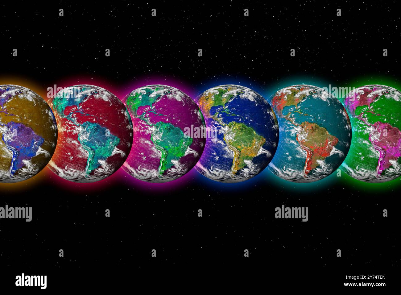 Parallel worlds, conceptual illustration Stock Photo - Alamy