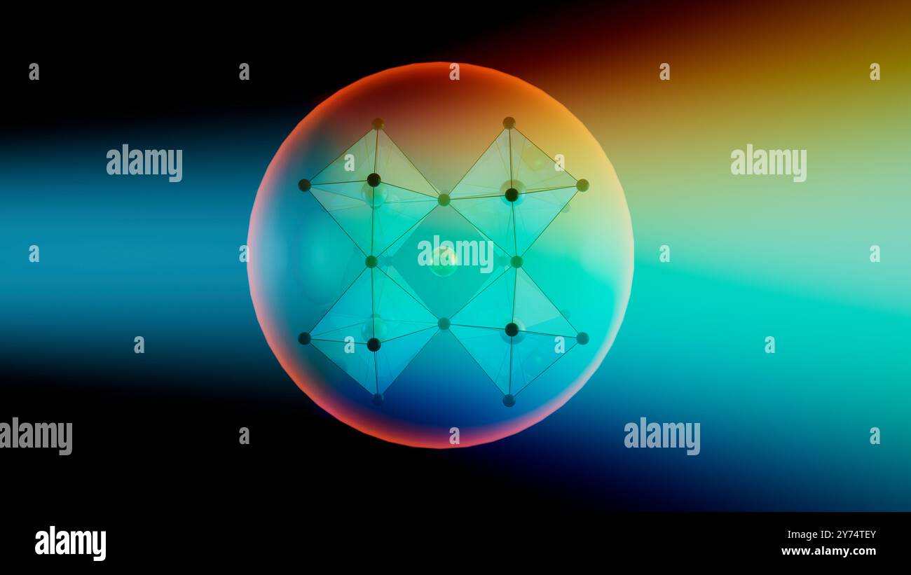 Illustration of perovskite quantum dot technology. Quantum dots are ...