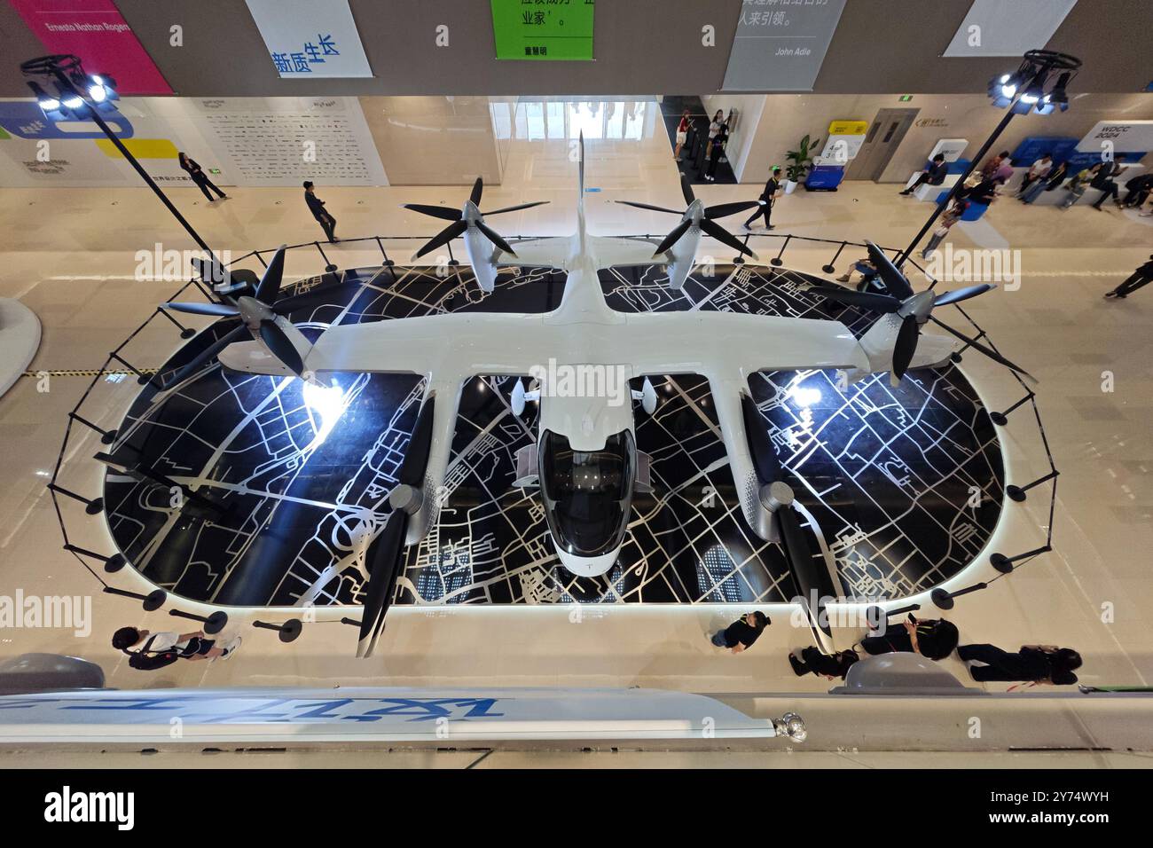 SHANGHAI, CHINA - SEPTEMBER 27, 2024 - The electric vertical take-off and landing aircraft E20 ...