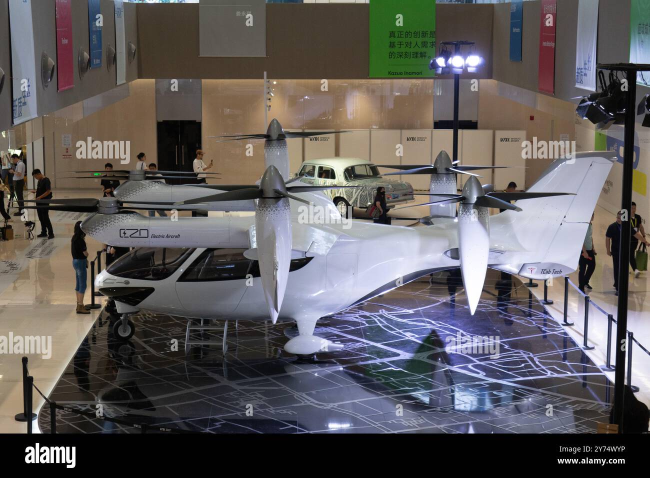 SHANGHAI, CHINA - SEPTEMBER 27, 2024 - The electric vertical take-off and landing aircraft E20 ...