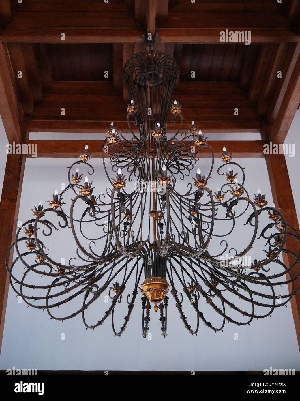 The interior crafts antique copper chandeliers which give a classic ...