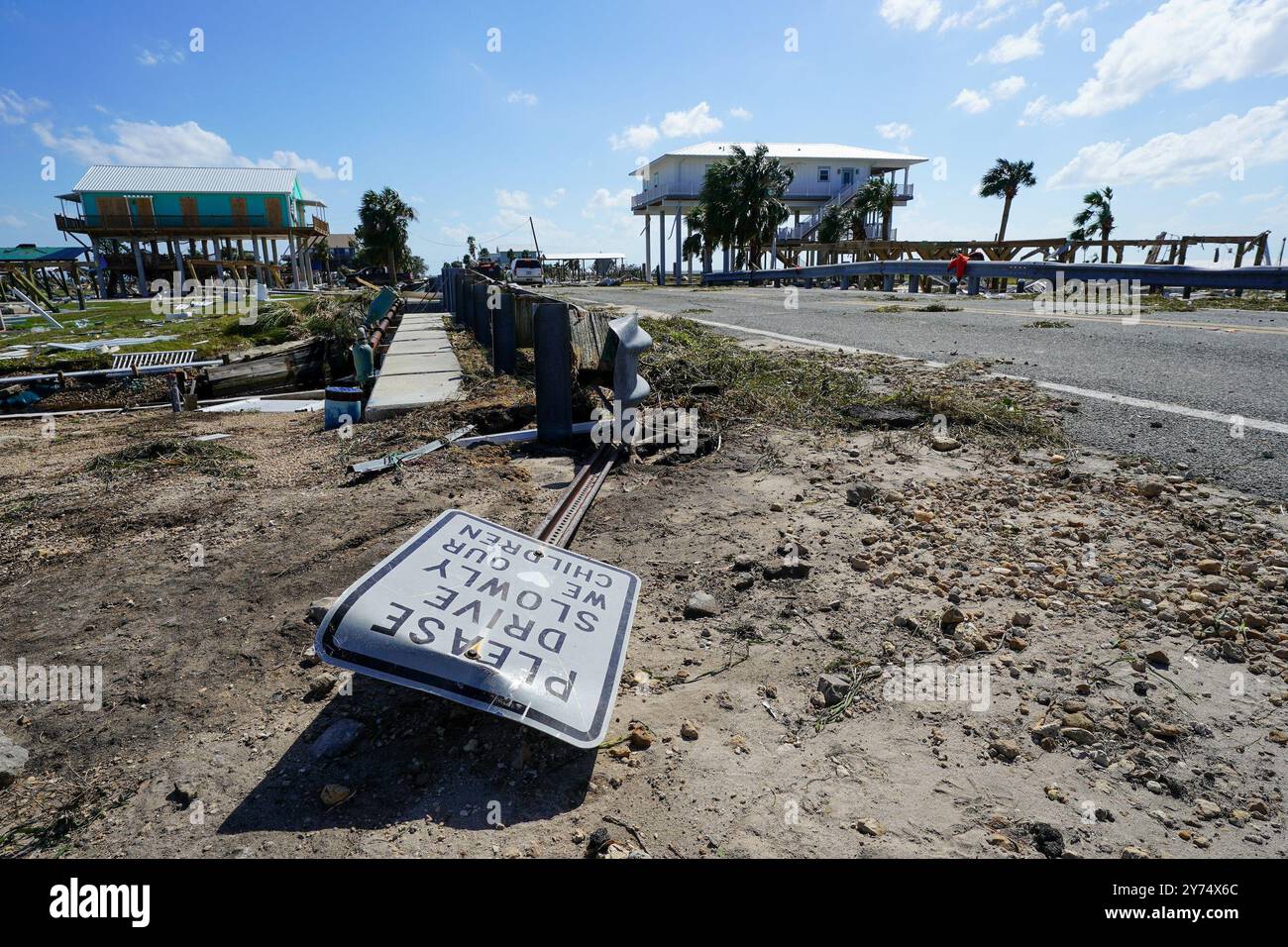 Damage from Hurricane Helene is seen on September 27, 2024 in Keaton ...