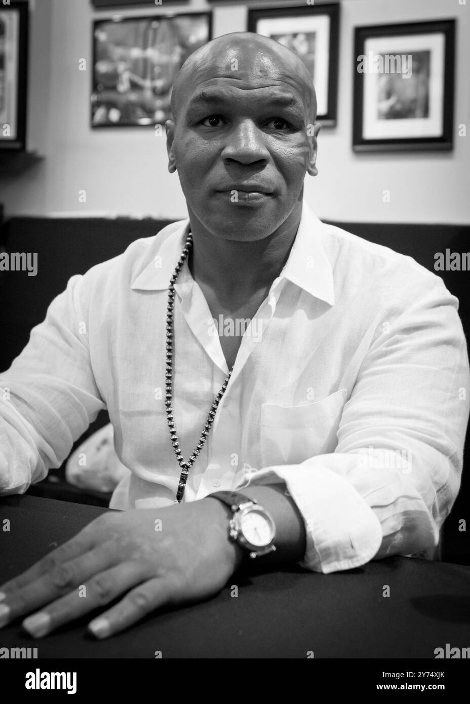 Mike Tyson appearance at Painted With Oil at The Miracle Mile Shops at ...