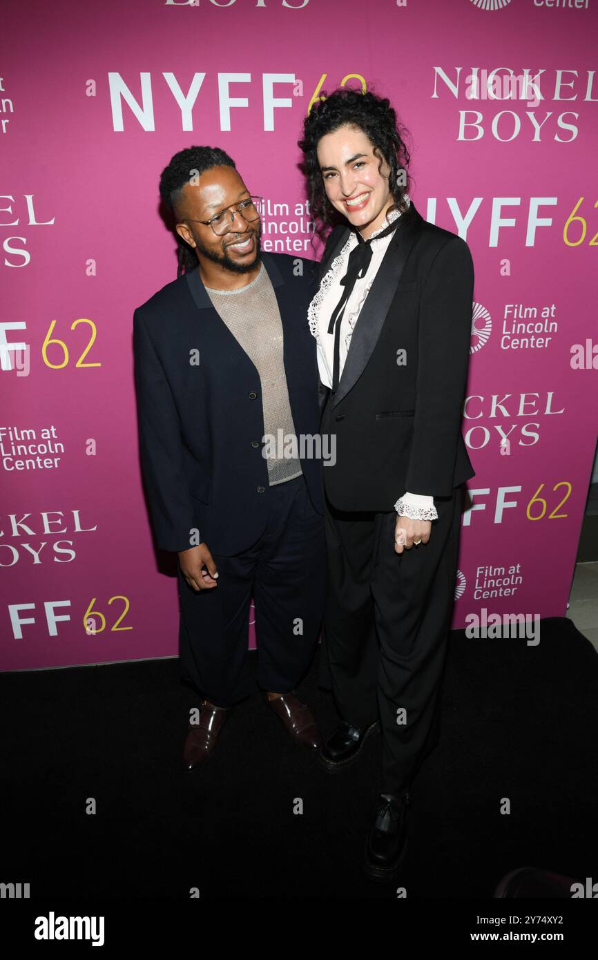 Jomo Fray and Rosa Gilmore attending the Nickel Boys red carpet at the ...