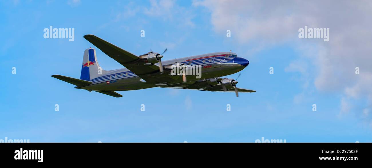 Douglas DC-6B at Air Legend Air Show 2024 in Melun, France Stock Photo ...