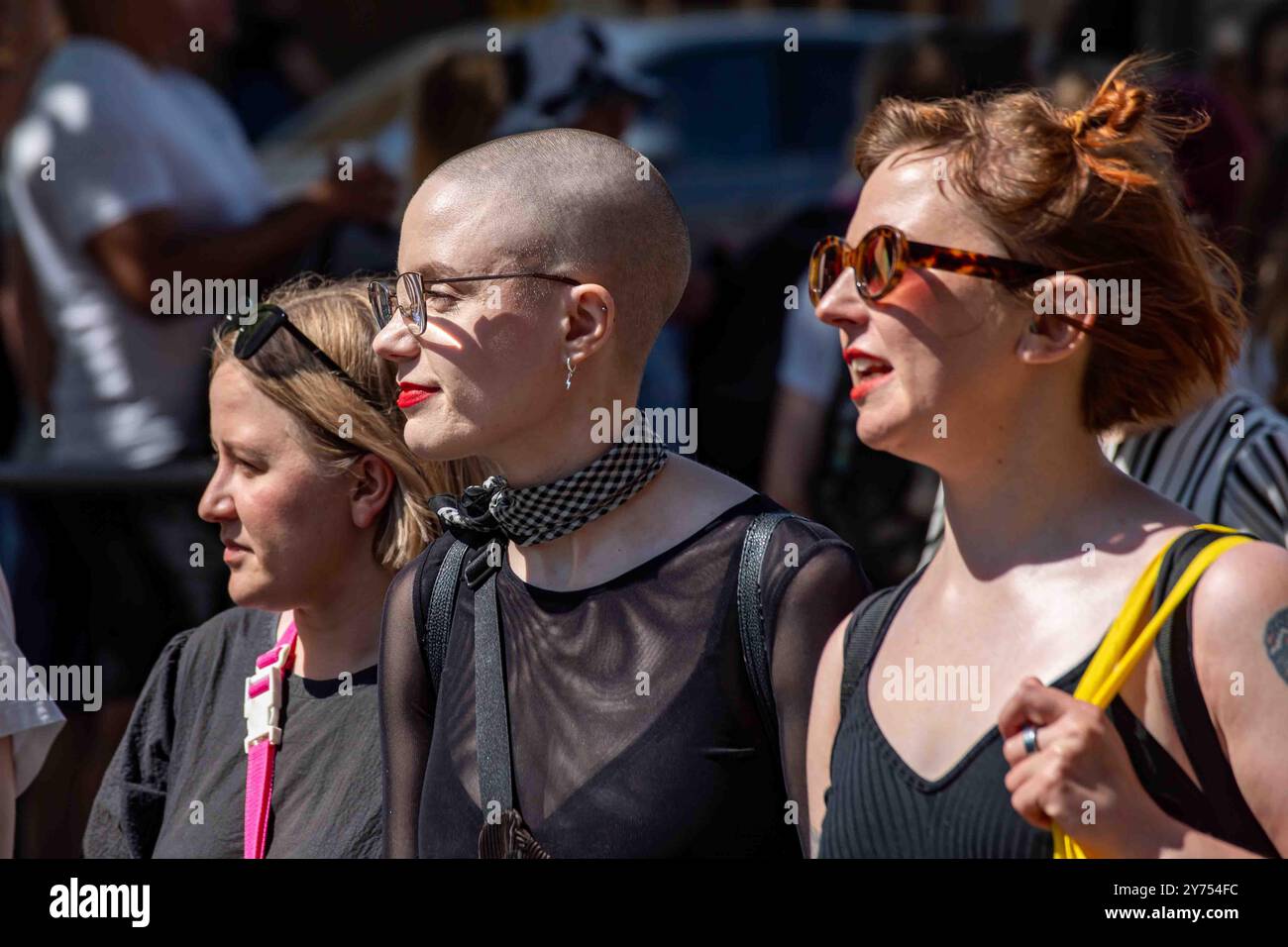 Women celebrating Pride Month at Helsinki Pride 2024 parade on ...