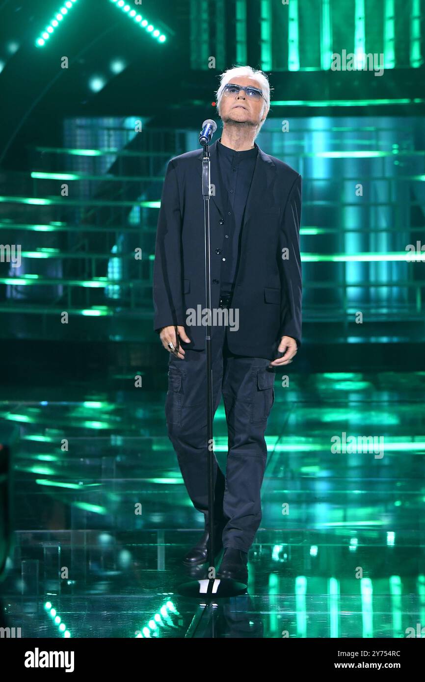 Rome: Rai Studios ex Dear. Tale e Quale broadcast. In the photo: Simone ...