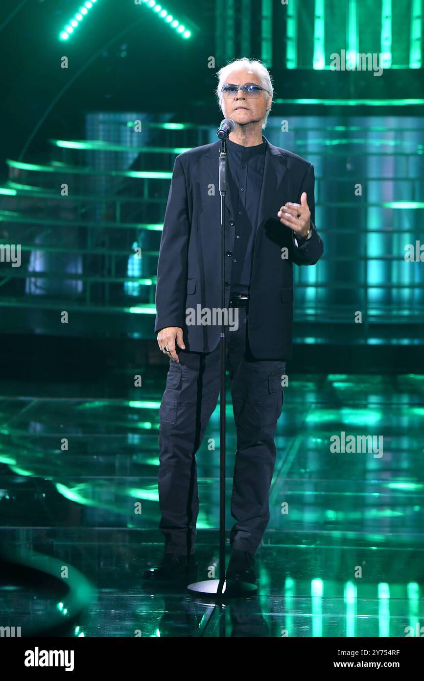 Rome: Rai Studios ex Dear. Tale e Quale broadcast. In the photo: Simone ...