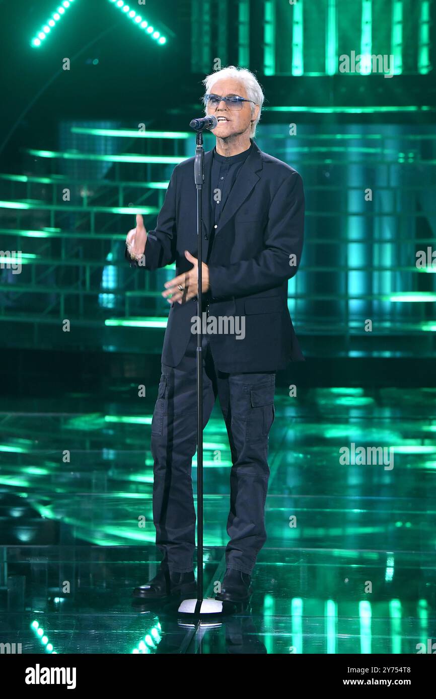 Rome: Rai Studios ex Dear. Tale e Quale broadcast. In the photo: Simone ...
