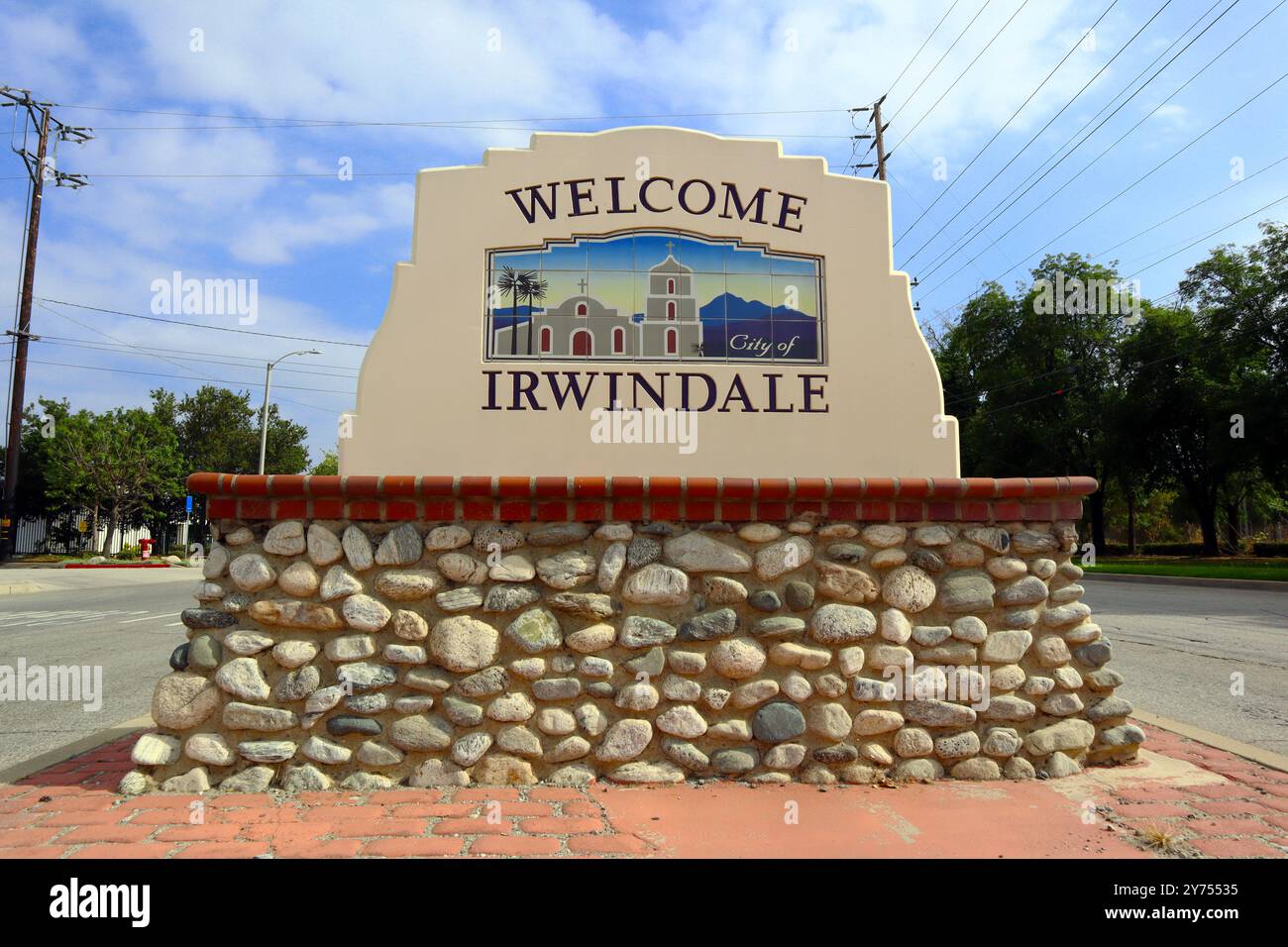 Irwindale (Los Angeles County), California: Welcome sign at the ...