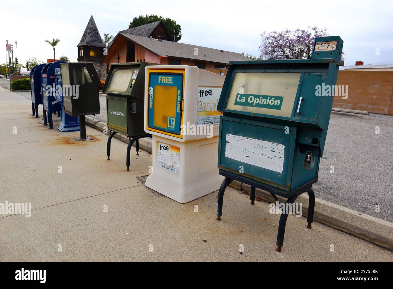 Irwindale (LA County), California: Newspapers vending box Stock Photo ...
