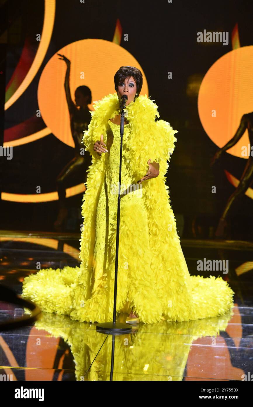 Rome: Rai Studios ex Dear. Tale e Quale broadcast. In the photo: Kelly ...