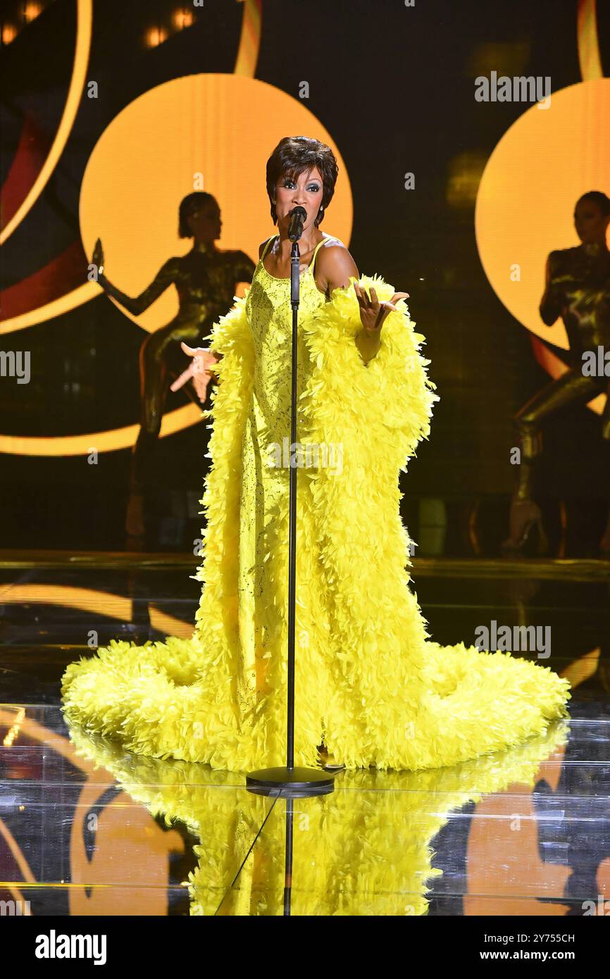 Rome: Rai Studios ex Dear. Tale e Quale broadcast. In the photo: Kelly ...