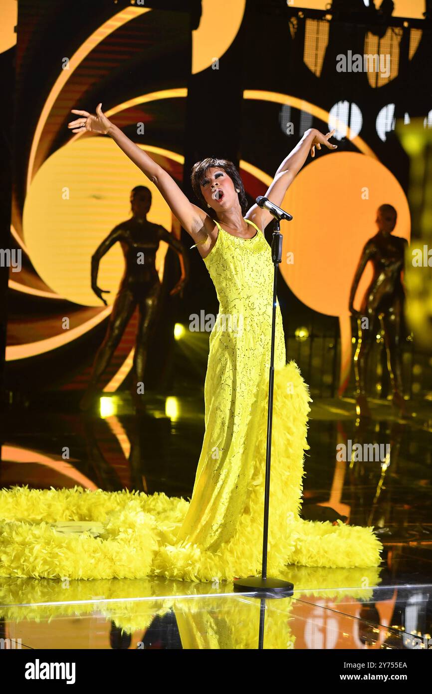 Rome: Rai Studios ex Dear. Tale e Quale broadcast. In the photo: Kelly ...