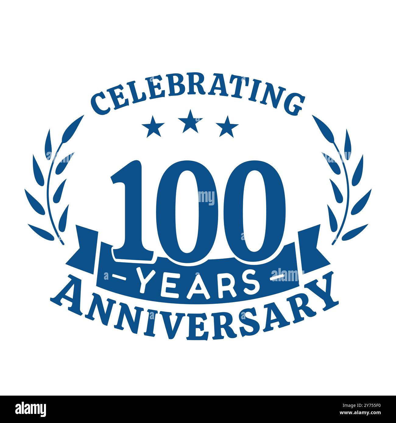 100th anniversary celebration design template. 100 years vector and ...