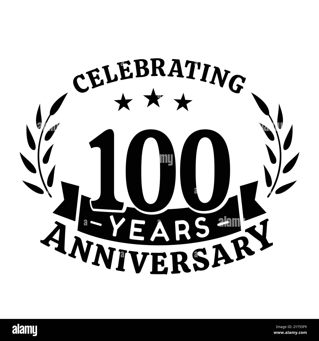 100th anniversary celebration design template. 100 years vector and ...