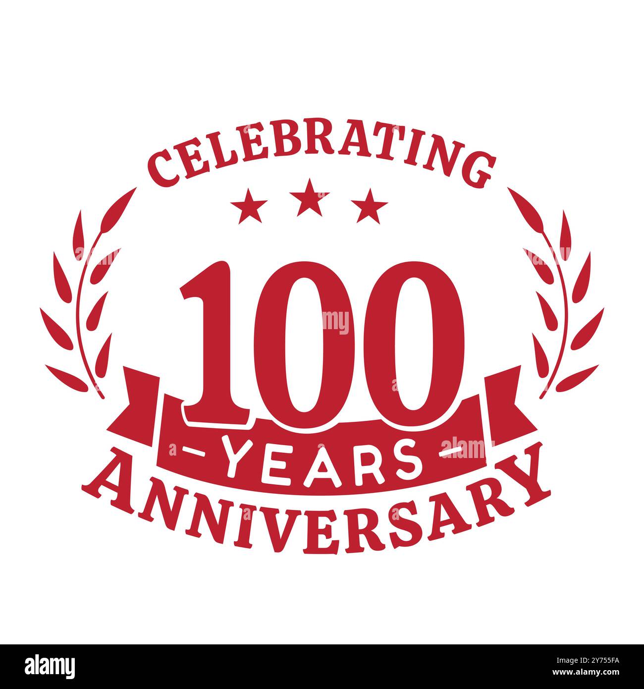 100th anniversary celebration design template. 100 years vector and ...