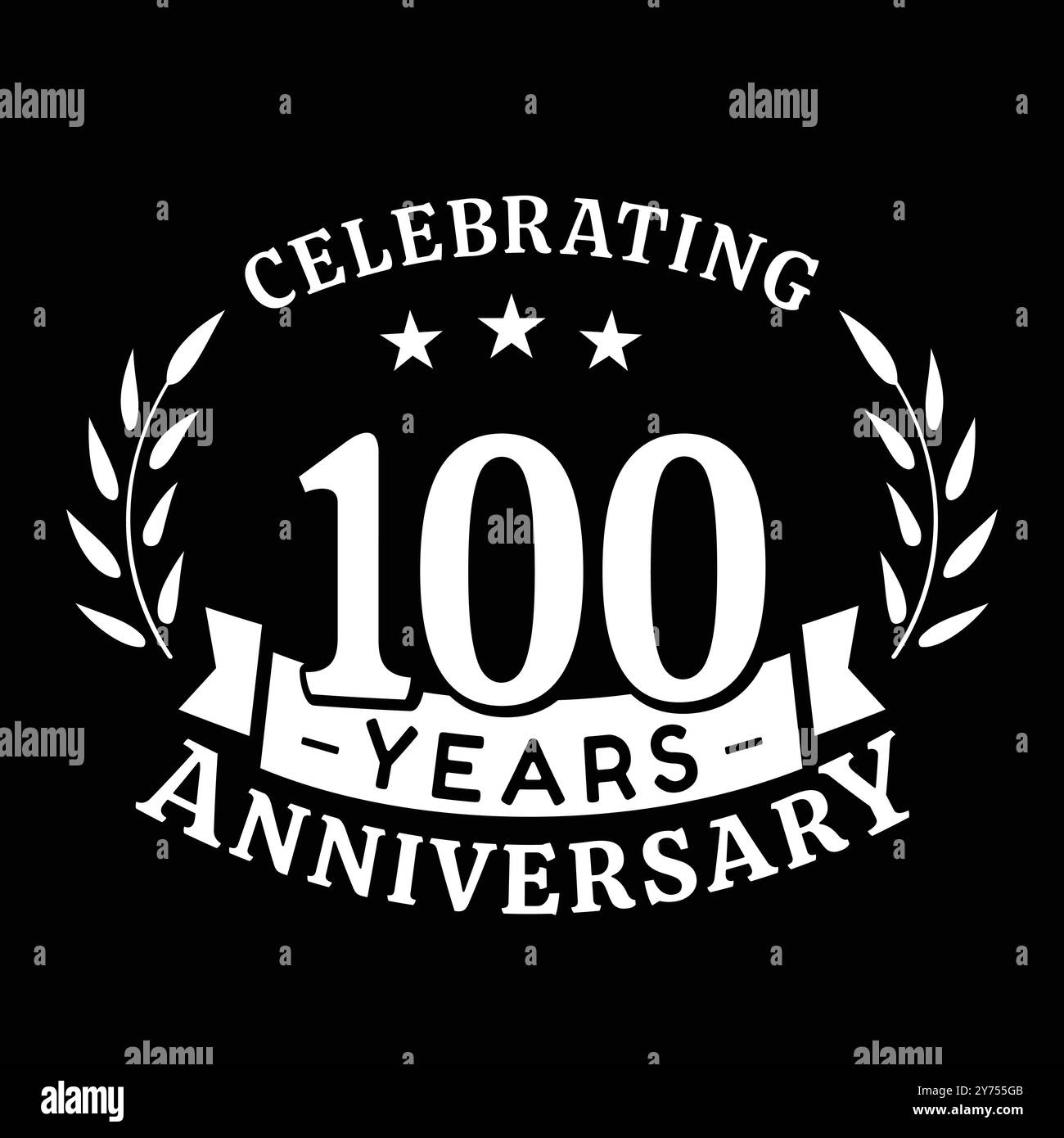 100th anniversary celebration design template. 100 years vector and ...