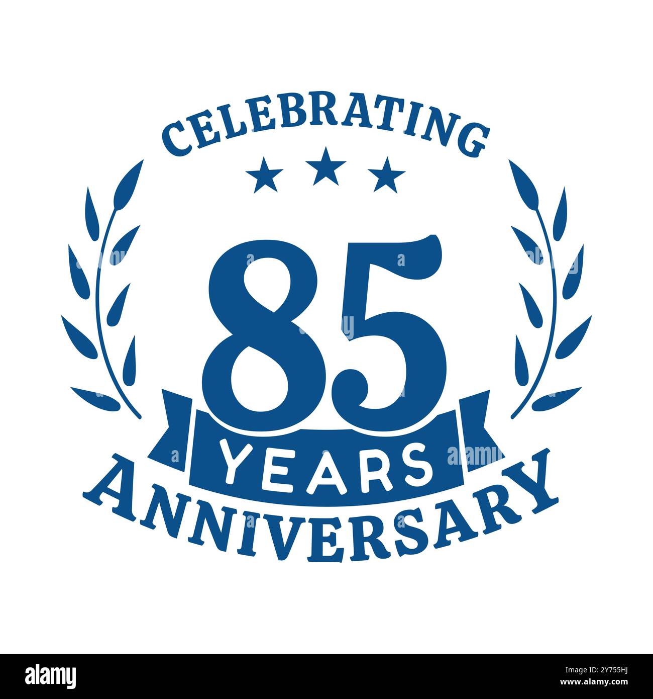 85th anniversary celebration design template. 85 years vector and ...