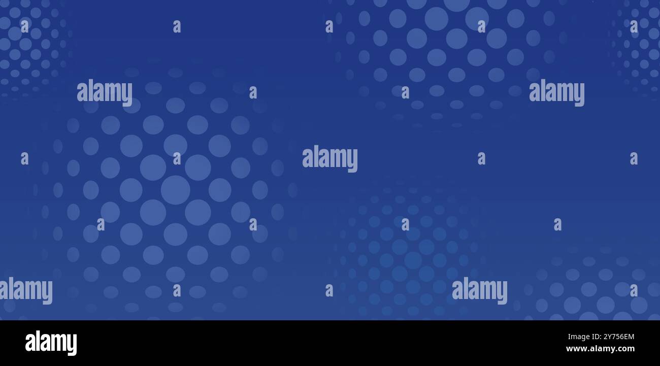 Vector Seamless Abstract Futuristic Background With Glowing Dot Patterns. Horizontally ...