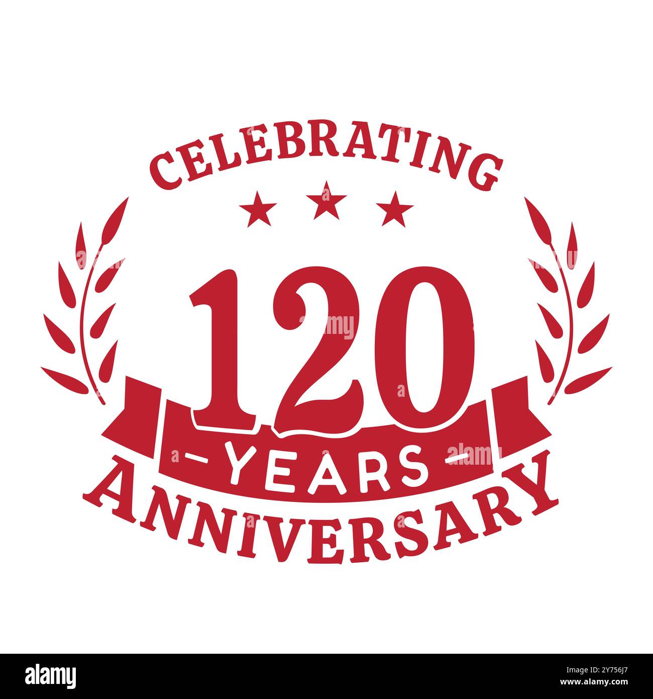 120th anniversary celebration design template. 120 years vector and ...