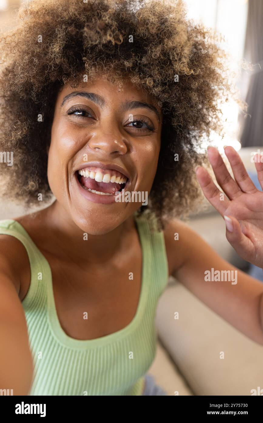 Waving to camera hi-res stock photography and images - Alamy
