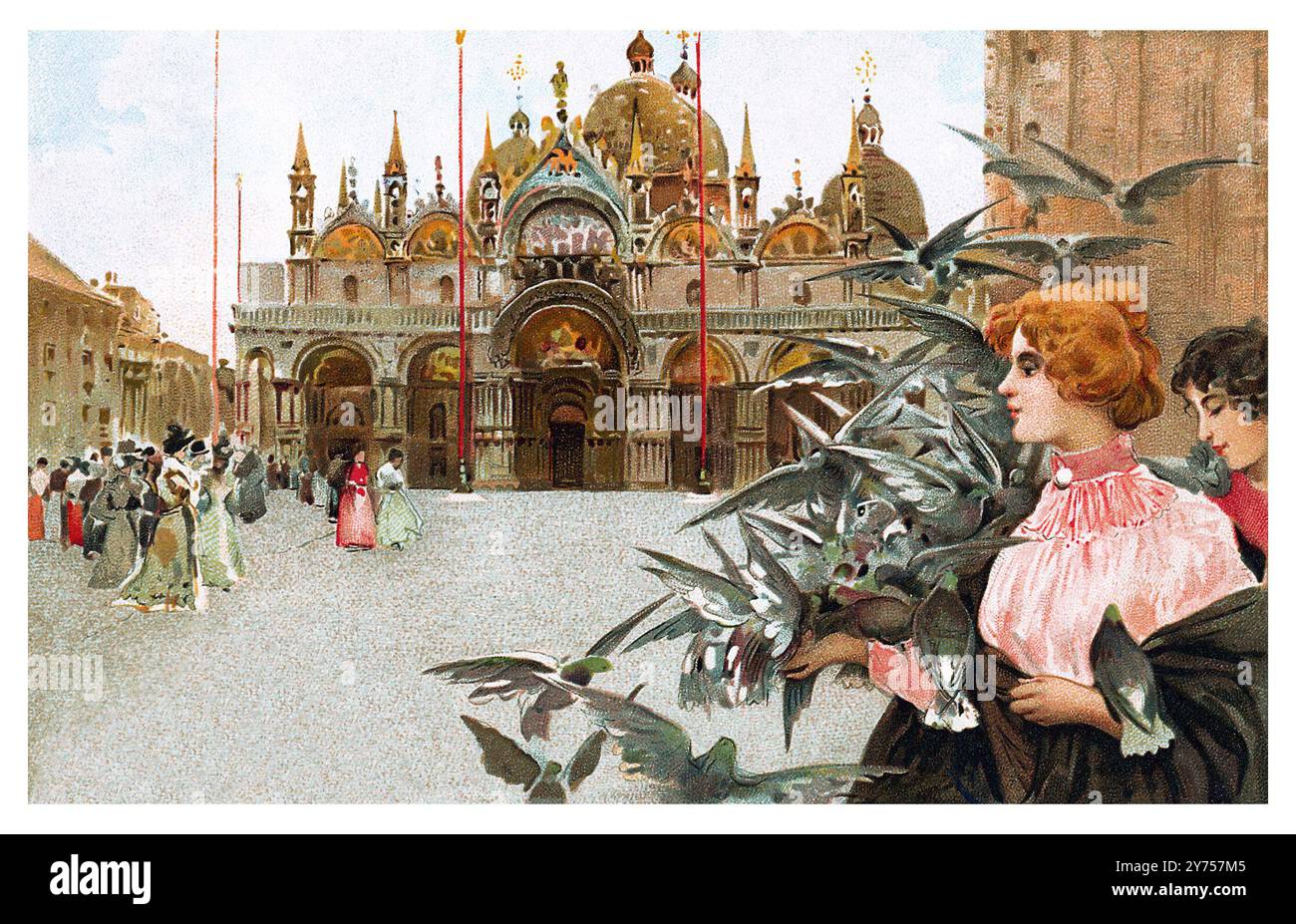 Chromolithography illustration Cut Out Stock Images & Pictures - Alamy