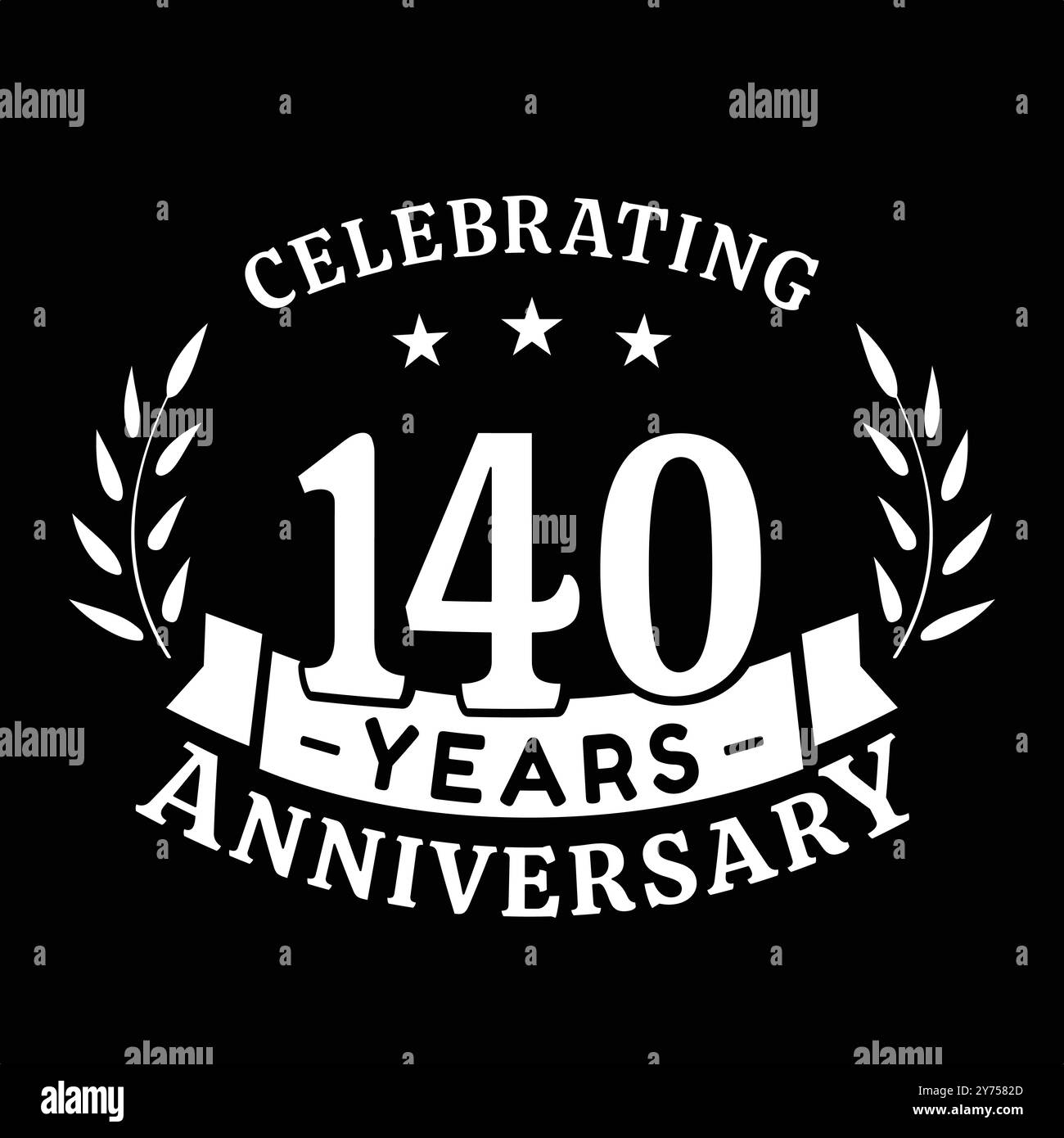 140 years illustration Black and White Stock Photos & Images - Alamy