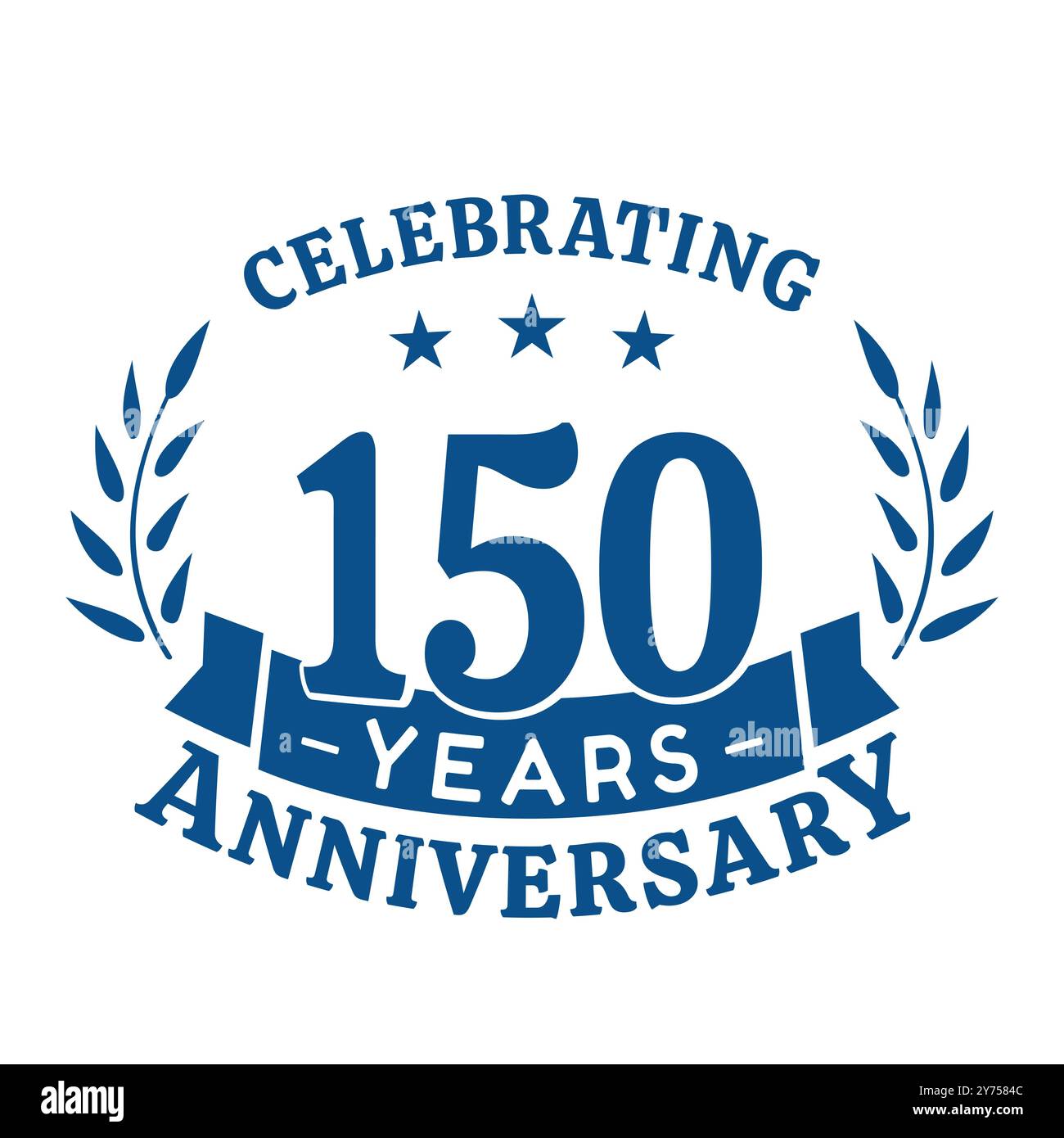150th anniversary celebration design template. 150 years vector and illustration Stock Vector ...