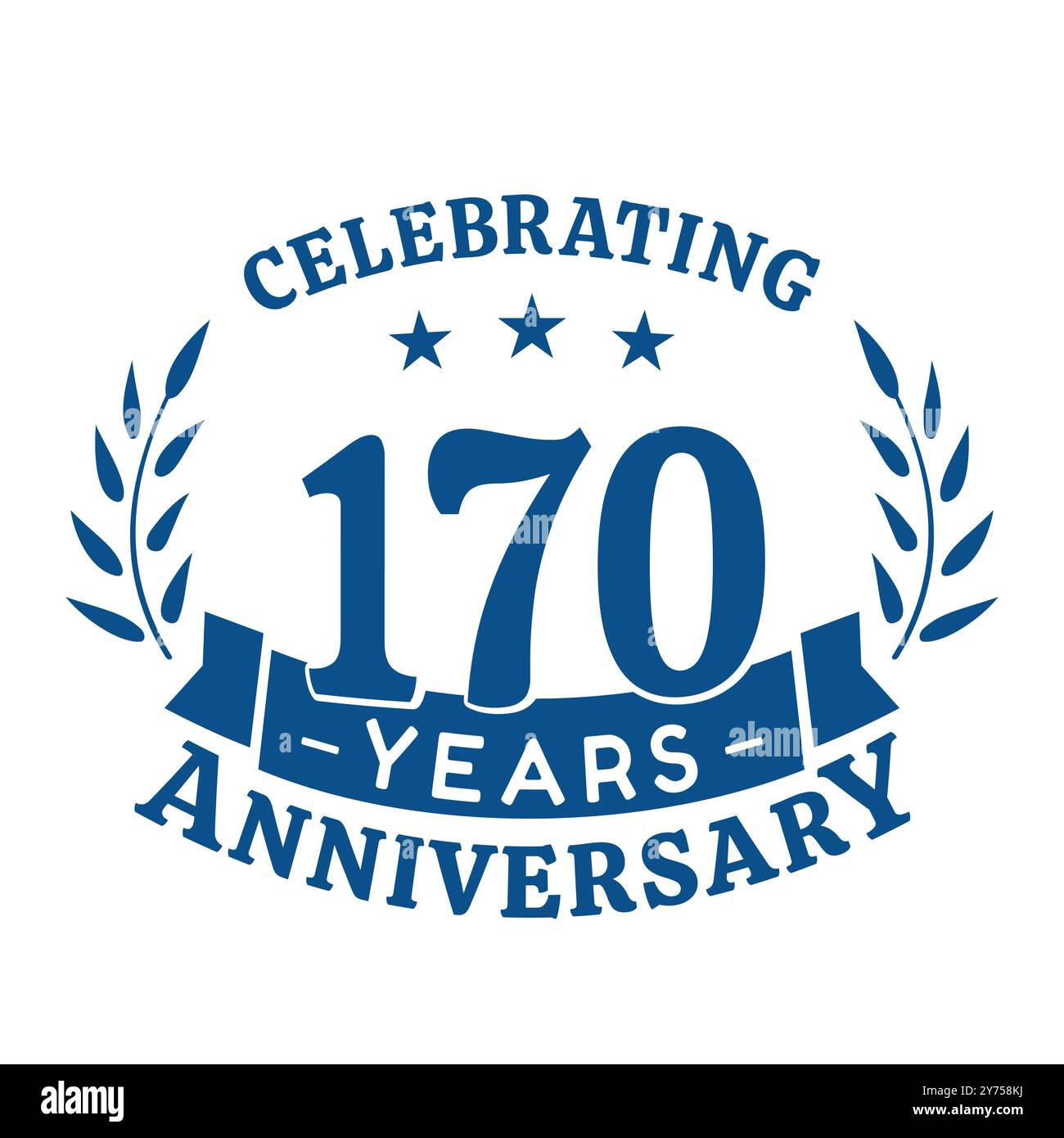 170h anniversary celebration design template. 170 years vector and ...