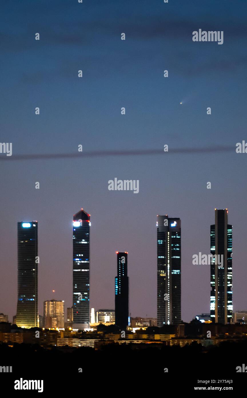 Madrid, Spain. 28th Sep, 2024. Comet C/2023 A3 (Tsuchinshan-ATLAS ...