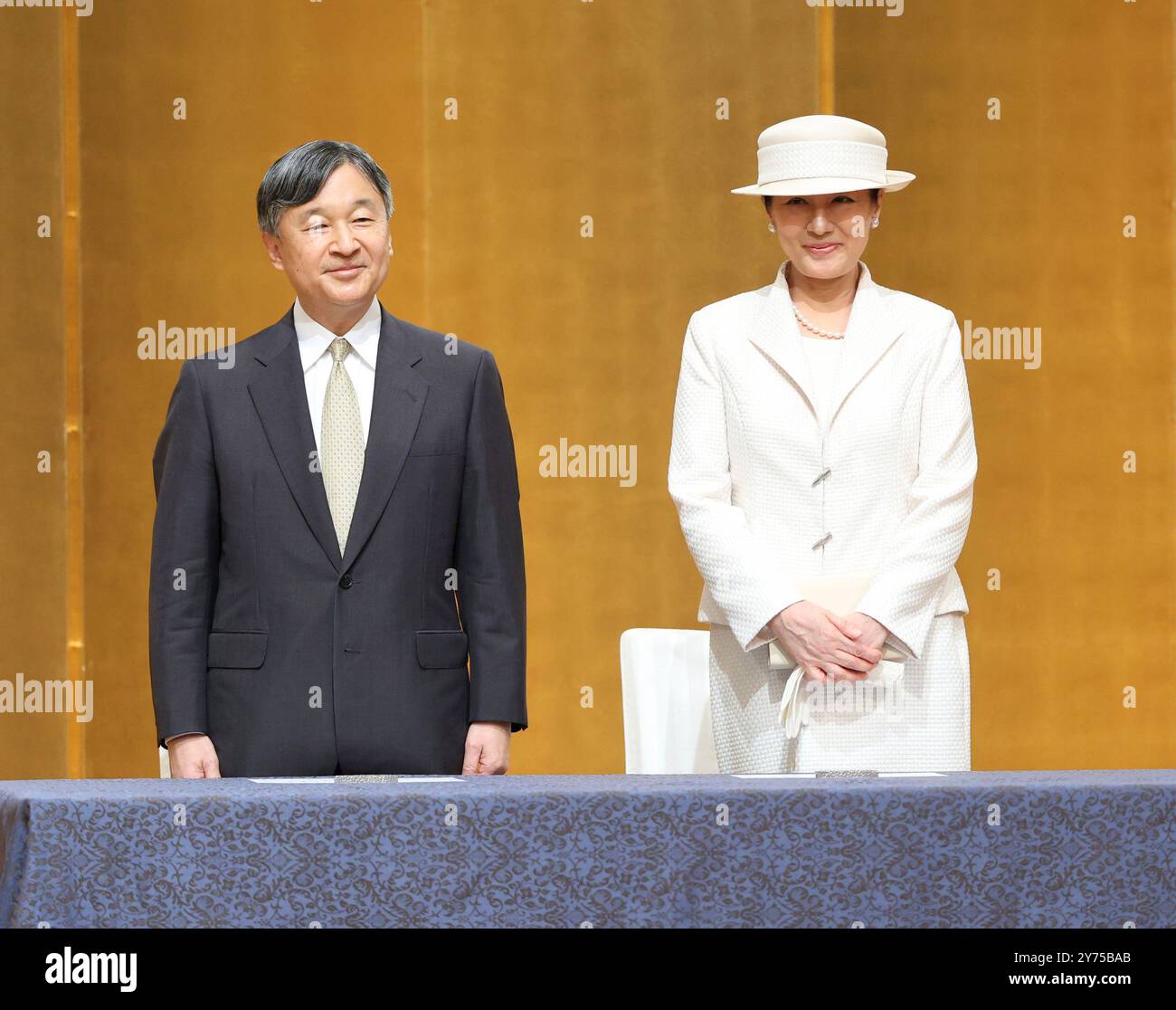 Japanese Emperor Naruhito and Empress Masako attend the 60th ...