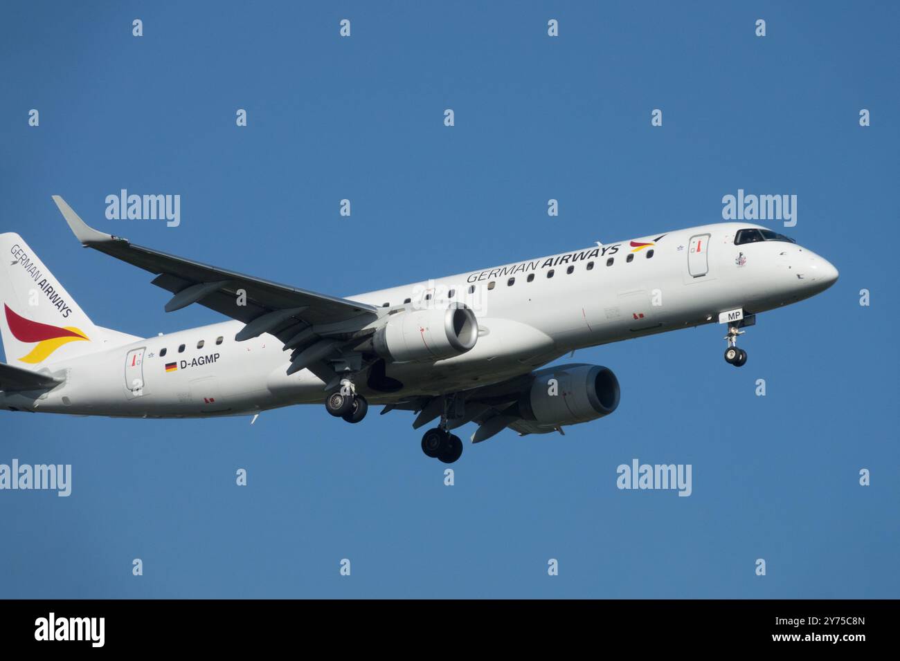 German Airways, Embraer ERJ-190, Landing Approach Approaching For ...