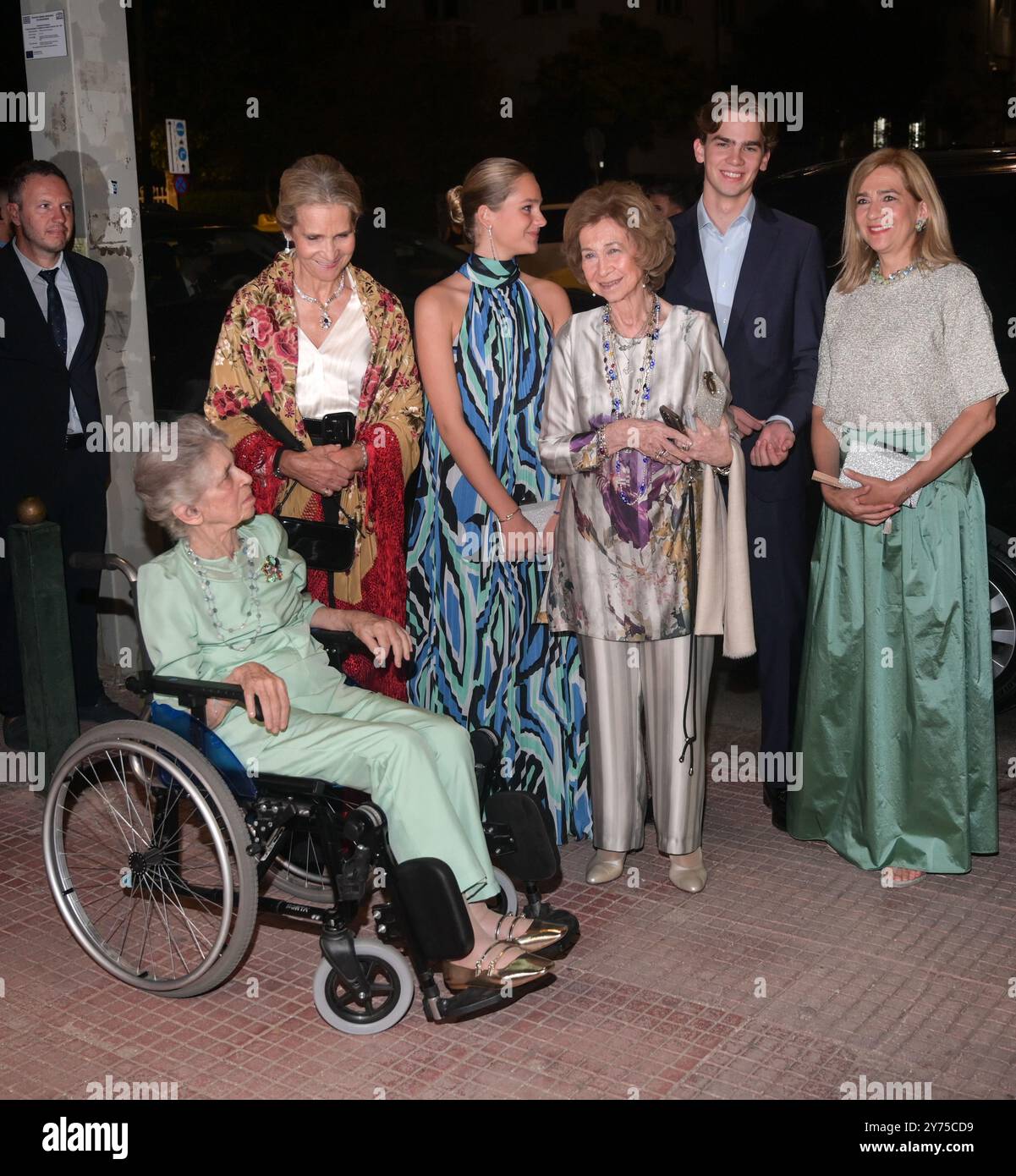 Athens, Greece. 27 September 2024. Former Queen Sofia of Spain, her ...