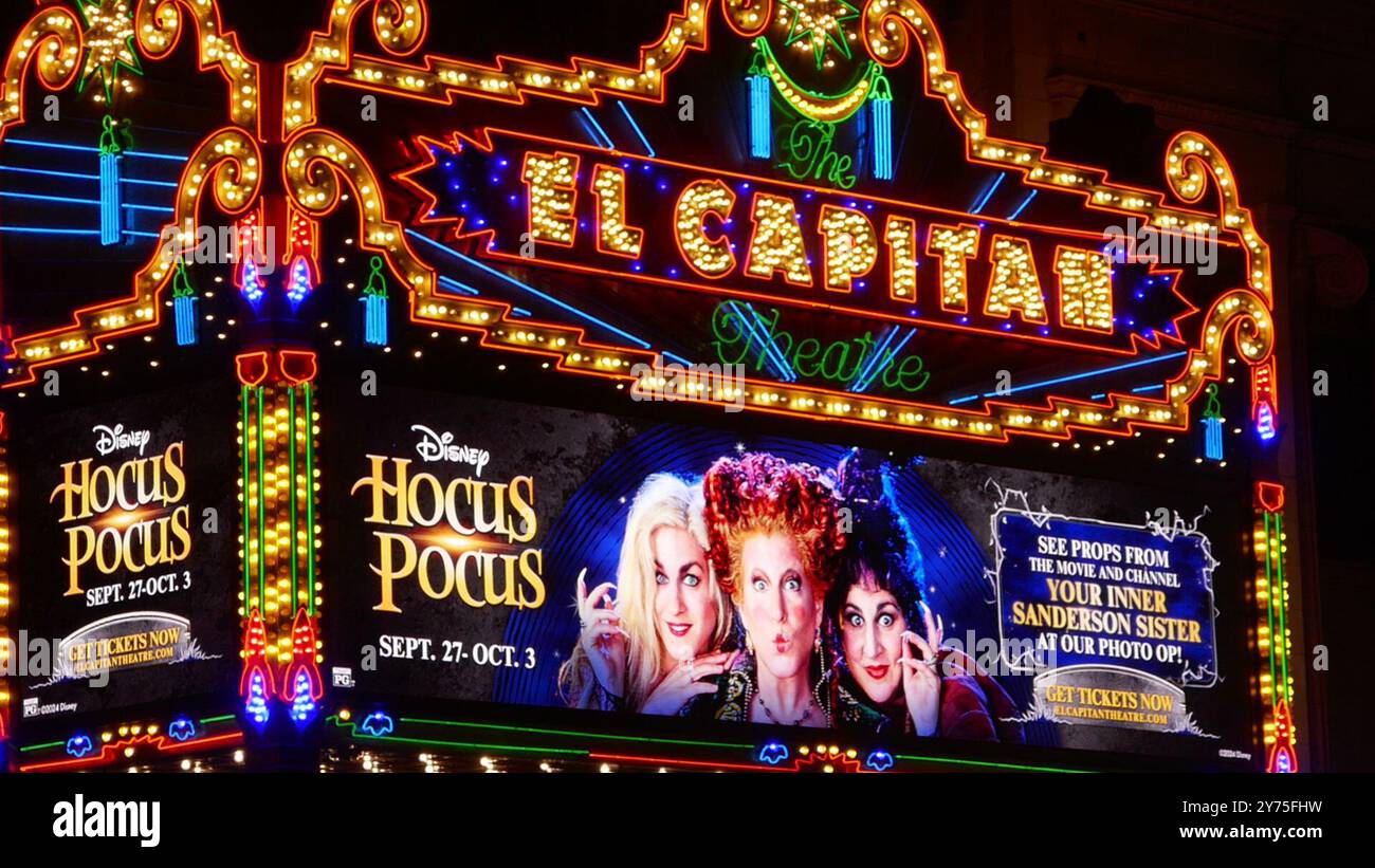 Los Angeles, California, USA 19th September 2024 Hocus Pocus Marquee at ...