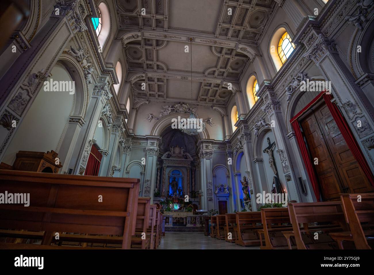 Messina, Italy - May 21, 2024: The Interior of a Messina Church from ...