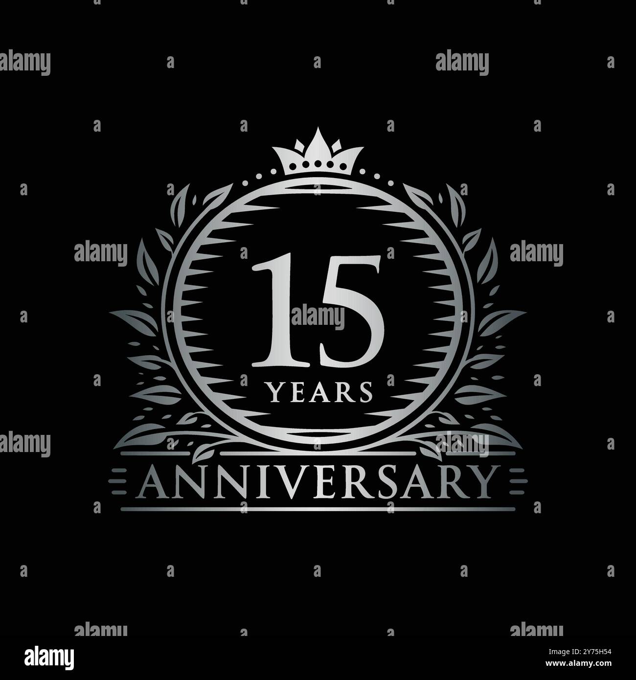 15 years celebrating anniversary design template. 15th anniversary logo. Vector and illustration ...