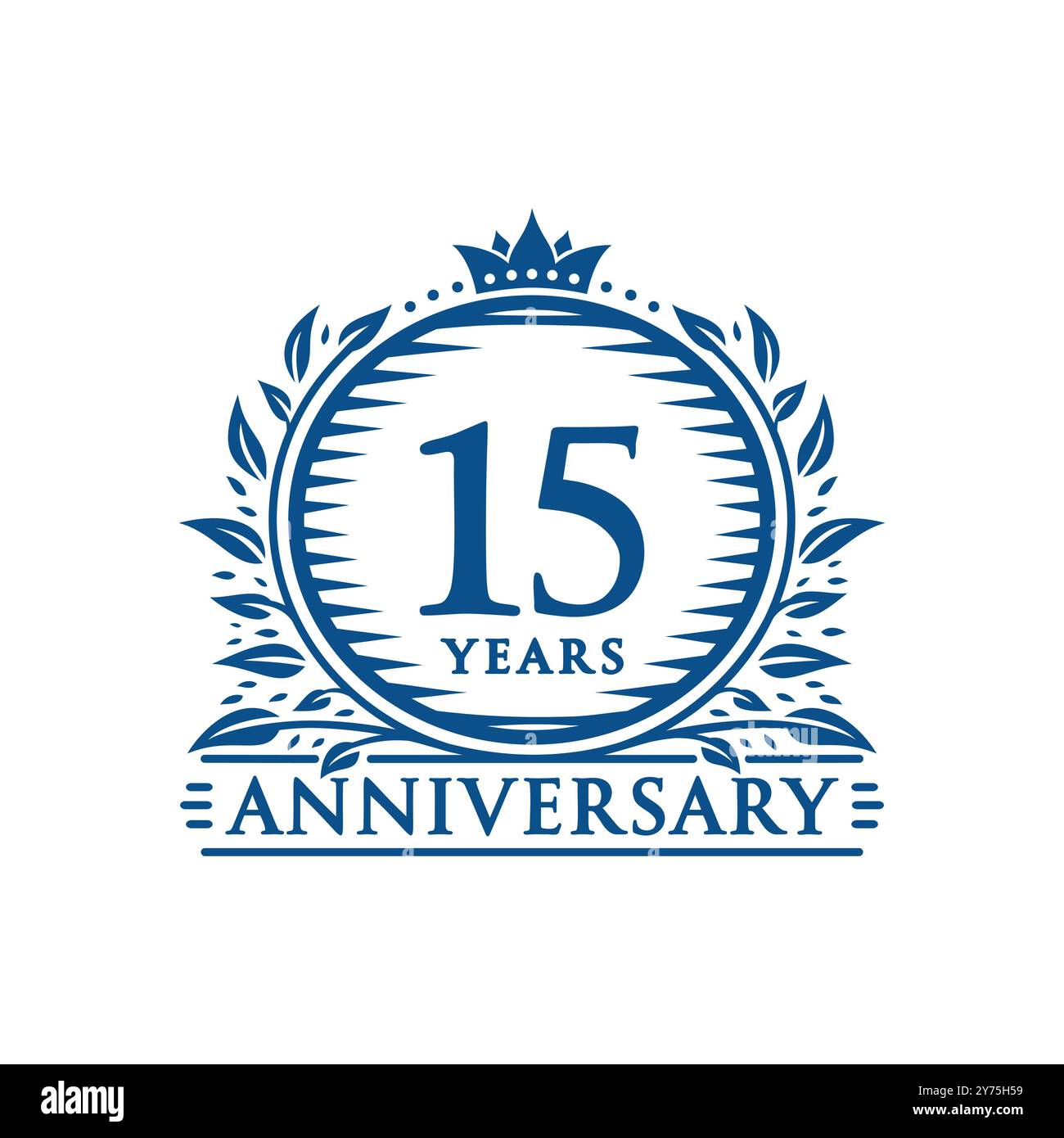 15 years celebrating anniversary design template. 15th anniversary logo ...